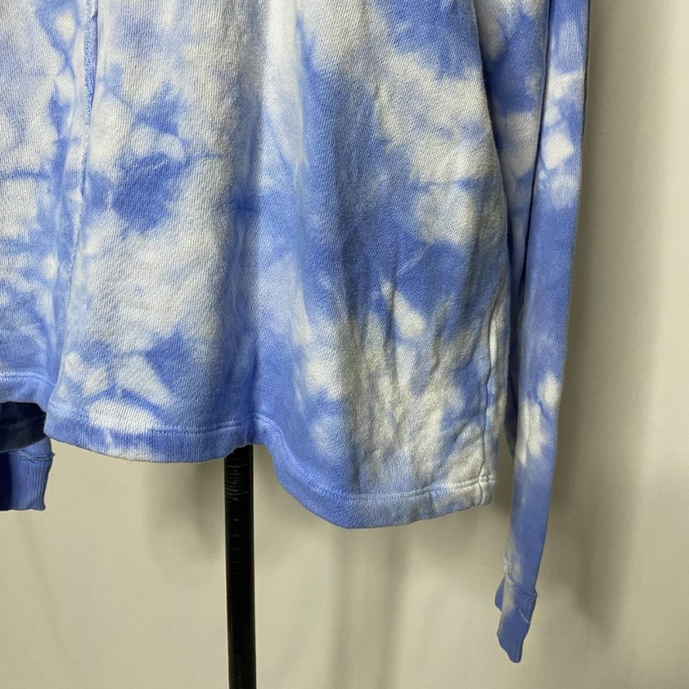 Soft Surroundings Blue White Tie Dye Sweatshirt - Gem